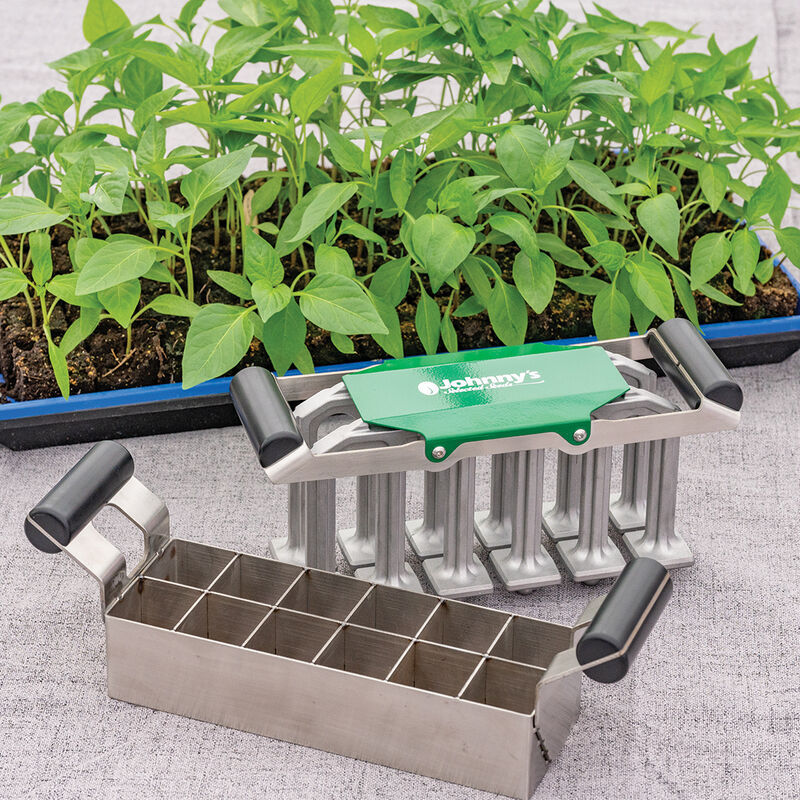 Johnny's 12-Cell Handheld Soil Blocker | Johnny's Selected Seeds